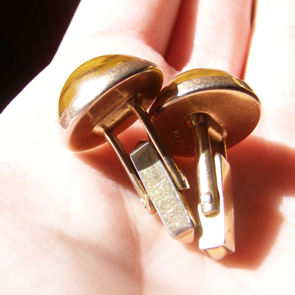 SWANK | Accessories | Vintage Swank Brand Cuff Links Brown Marble Look ...